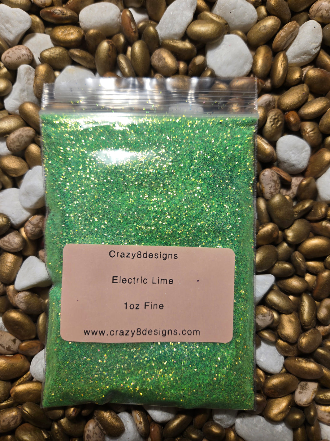 Glitter Dust for Crafts, Freshies & Tumblers - Crazy 8 Design