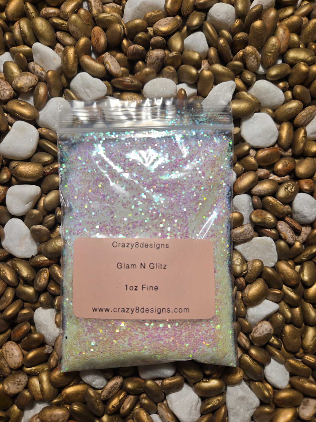 Glitter Dust for Crafts, Freshies & Tumblers - Crazy 8 Design