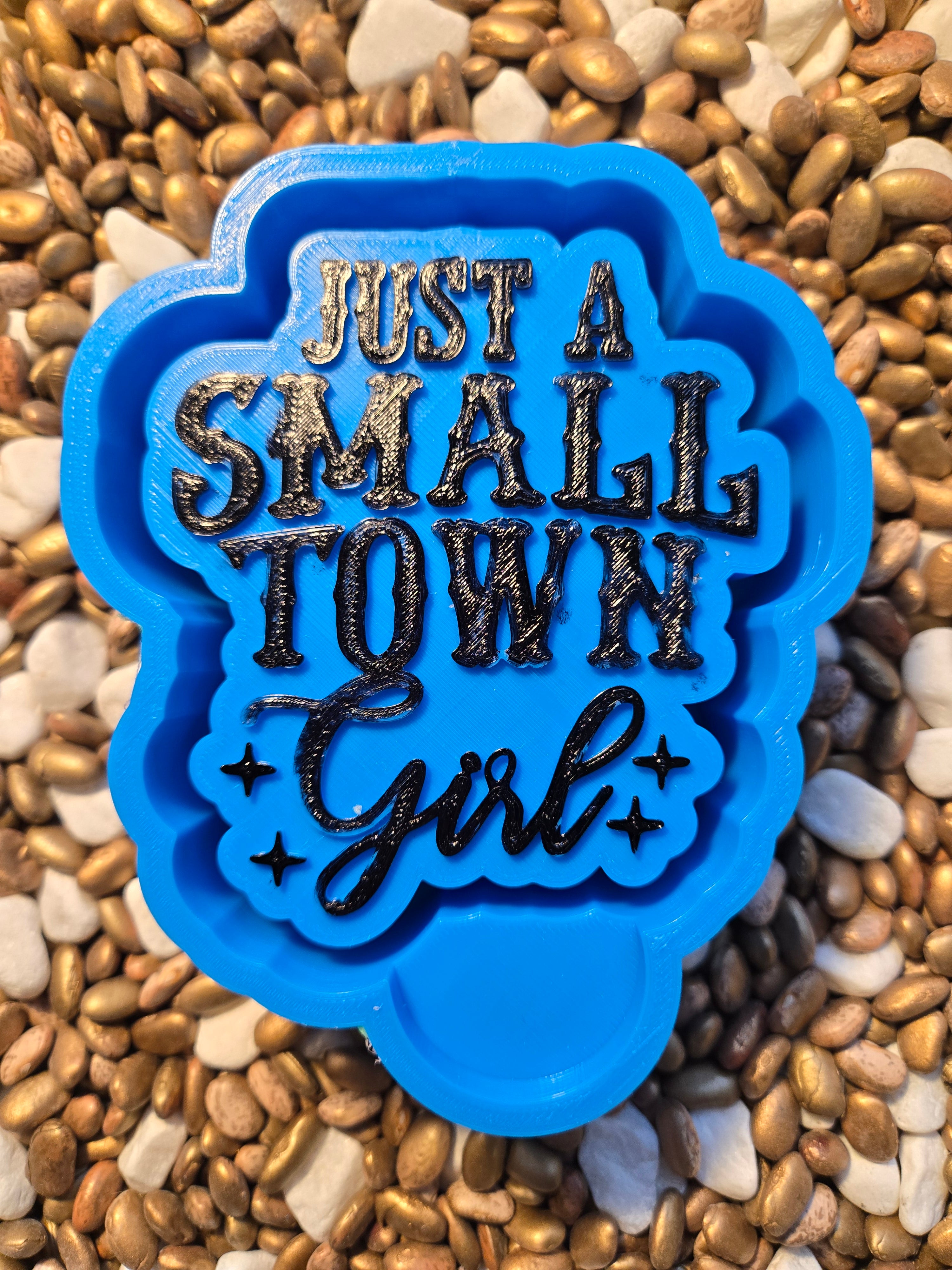 1296. Small Town Girl Freshie Mold – Crazy 8 Design
