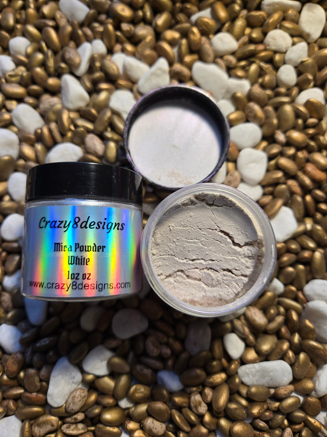 Click here for Mica Powders – Crazy 8 Design