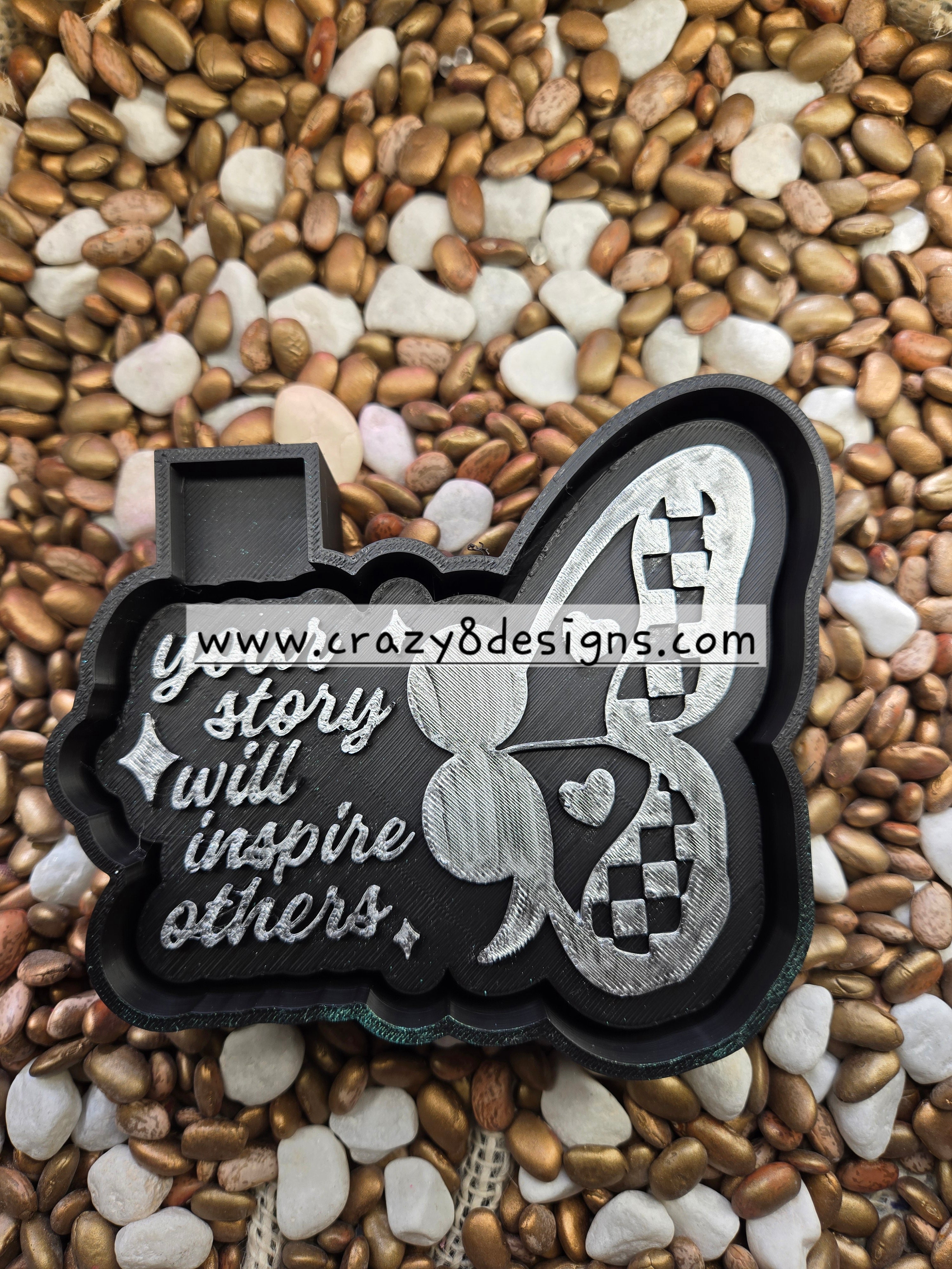 2088. Your Story Freshie Mold – Crazy 8 Design
